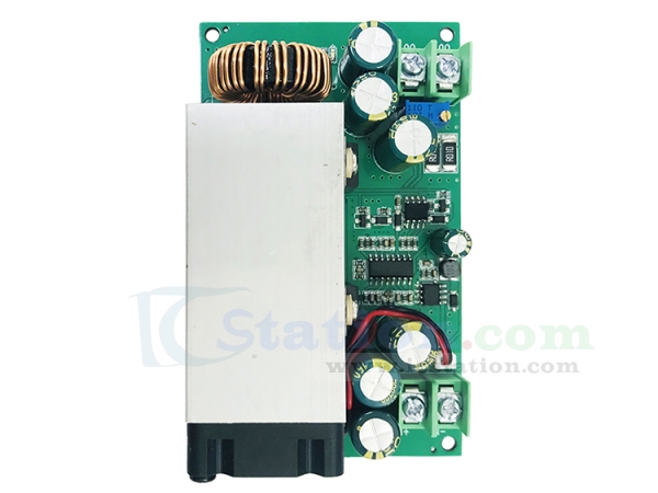 DC-DC 600W 25A Step Down Power Supply with Cooling Fan Buck Adjustable Voltage Converter Module ...